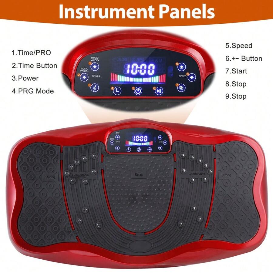 Vibration Plate Fitness Platform Exercise Machine Vibrating Shaking ...