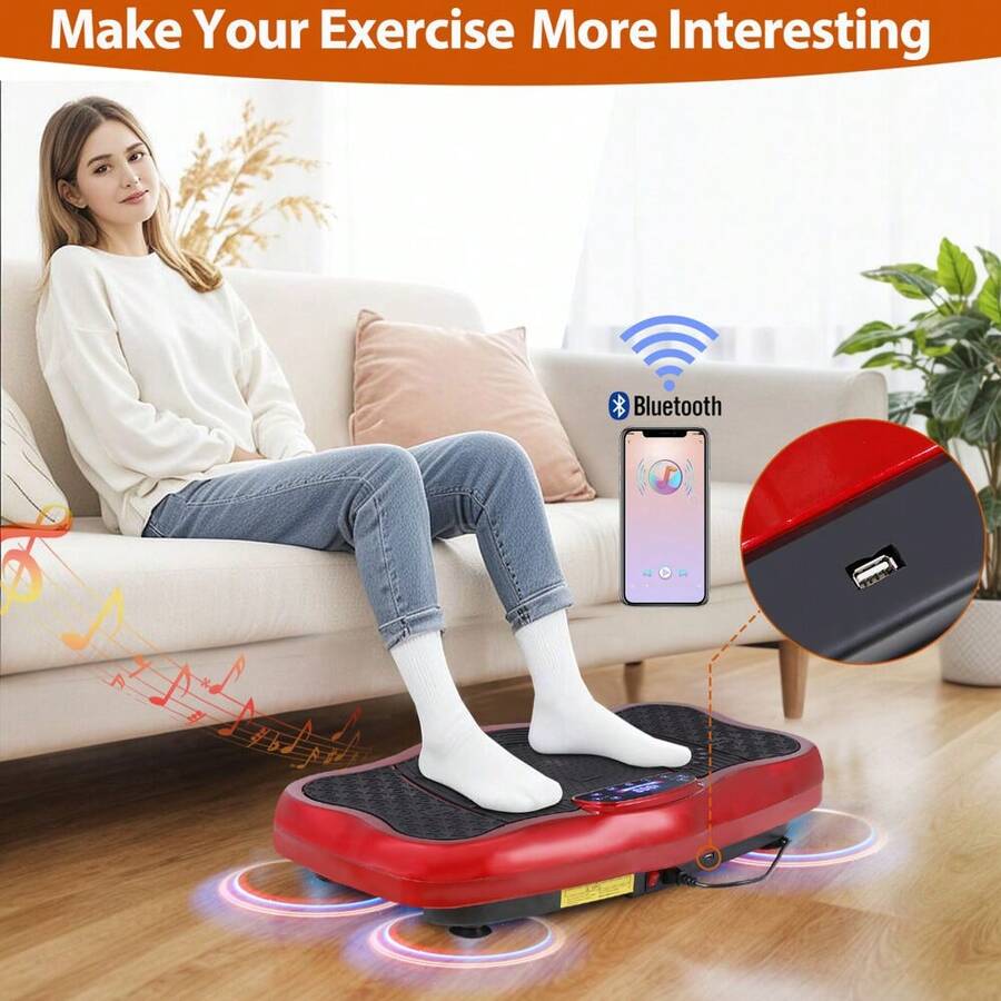 Vibration Plate Fitness Platform Exercise Machine Vibrating Shaking ...