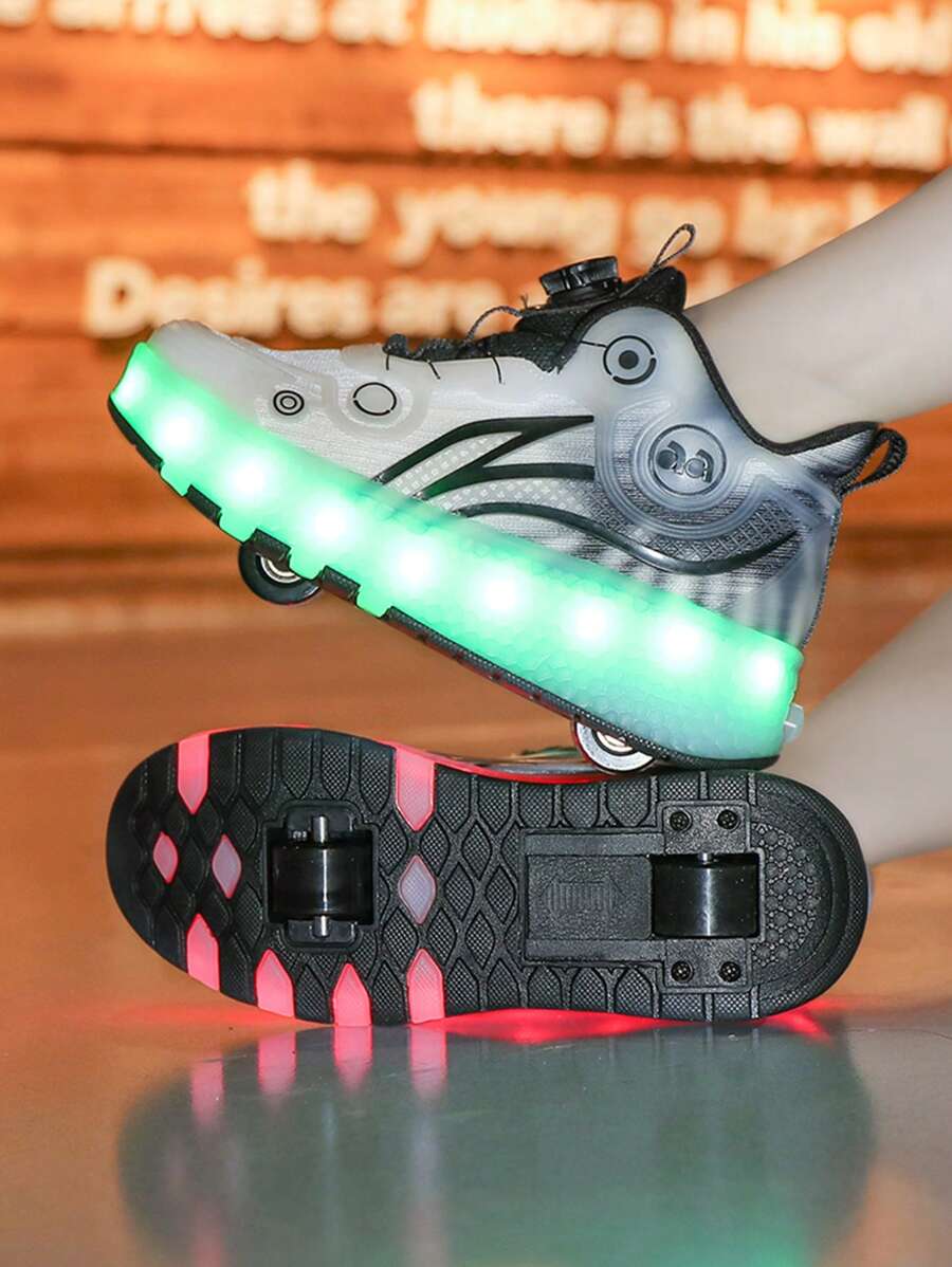 Roller Skates With Rechargeable LED Lights For Men & Women, Student 4 ...