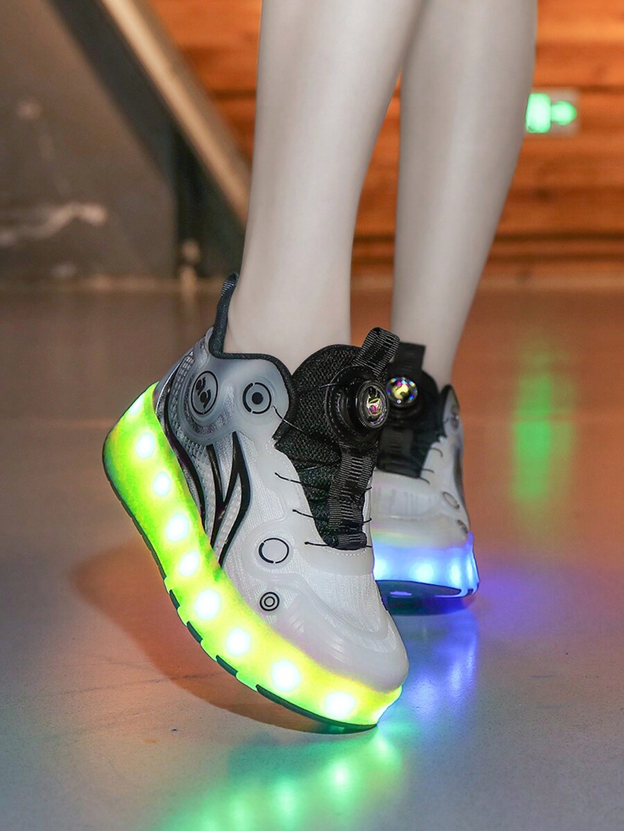 Roller Skates With Rechargeable LED Lights For Men & Women, Student 4 ...