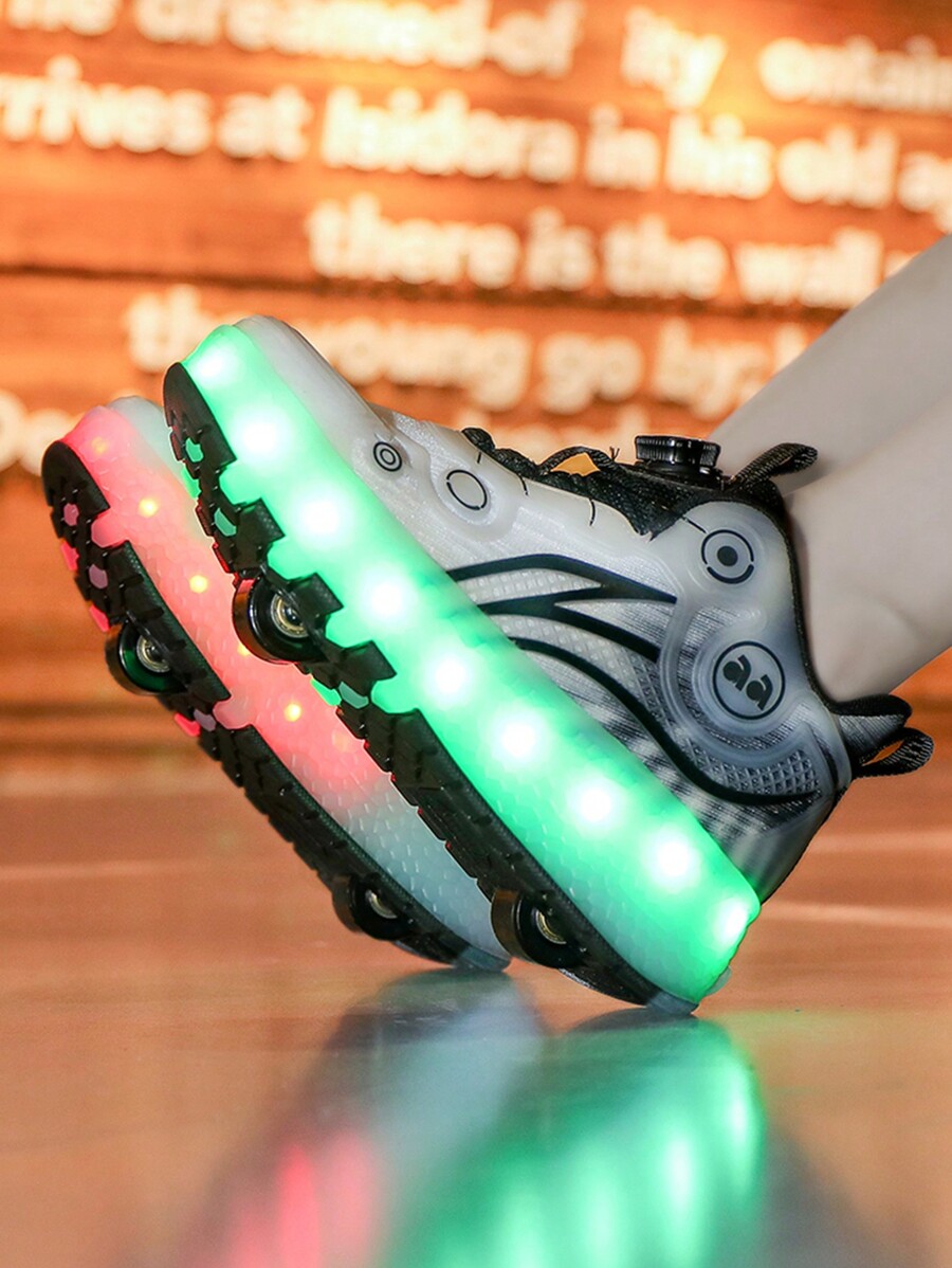 Roller Skates With Rechargeable LED Lights For Men & Women, Student 4 ...