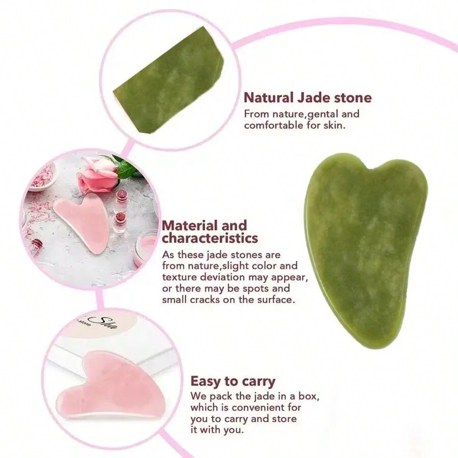 New Gousha Stone Gowoman Gua Sha Facial Stone Gua Sha Visage Roller For ...