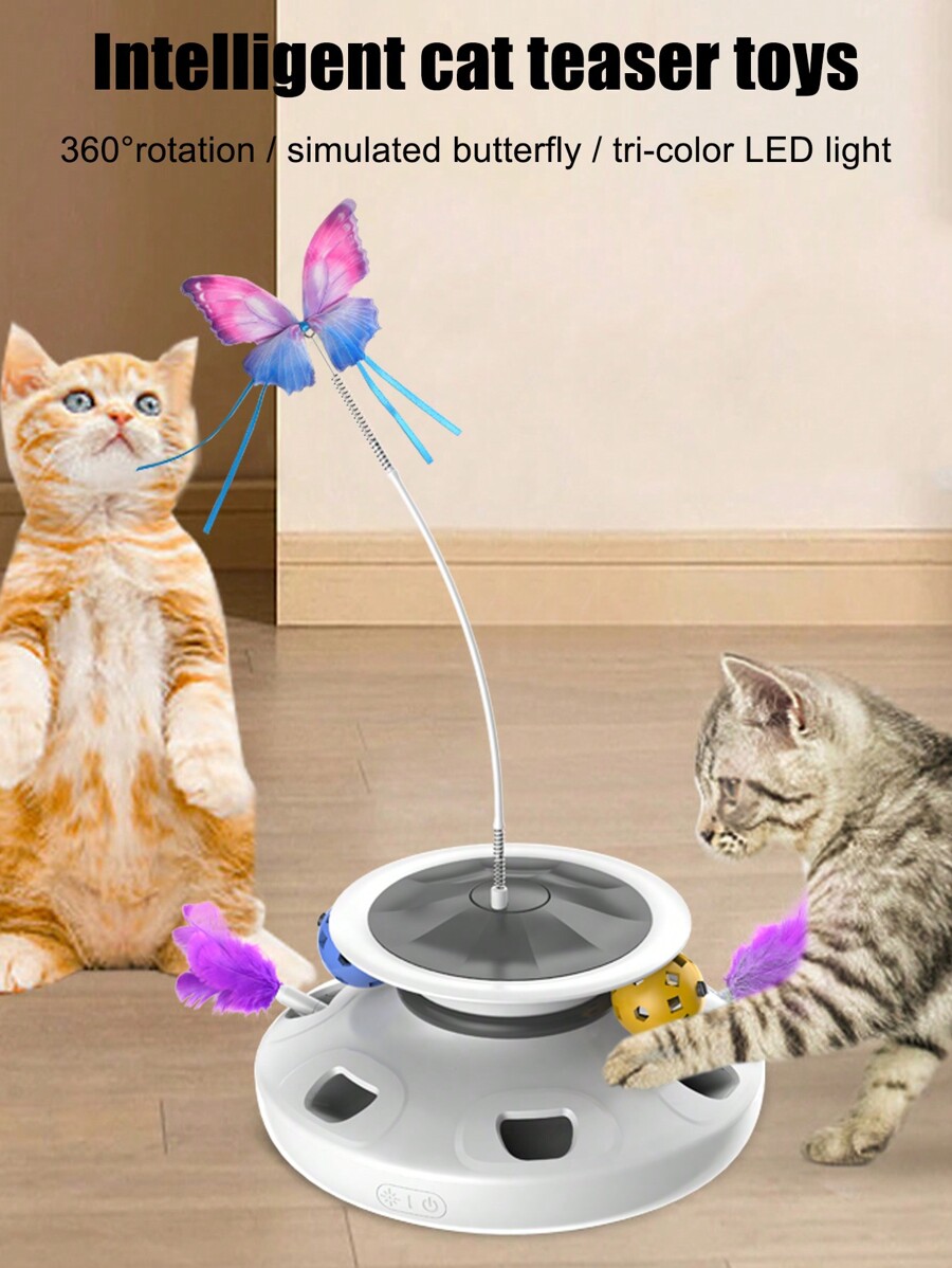 New Automatic Cat Toy Multi-Function Self-Entertaining Device, Electric ...