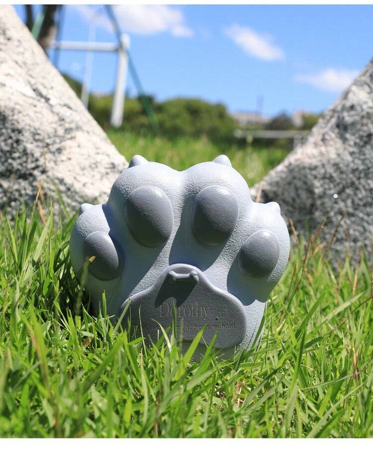 ROOGO 1ชิ้น Roogo หีบศพสัตว์เลี้ยงสร้างด้วยเรซิน ลายการ์ตูนเหมือนจริง ...