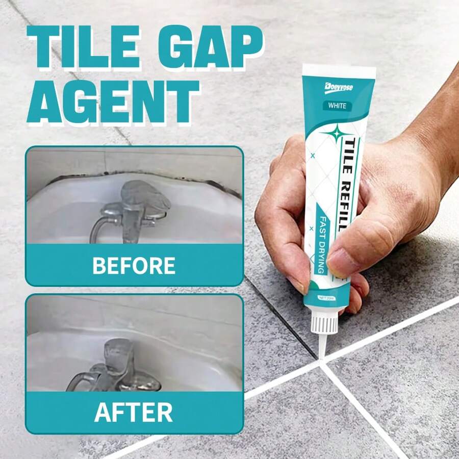 Doeyvose Doeyvose White Waterproof Tile Grout And Sealant - Long ...