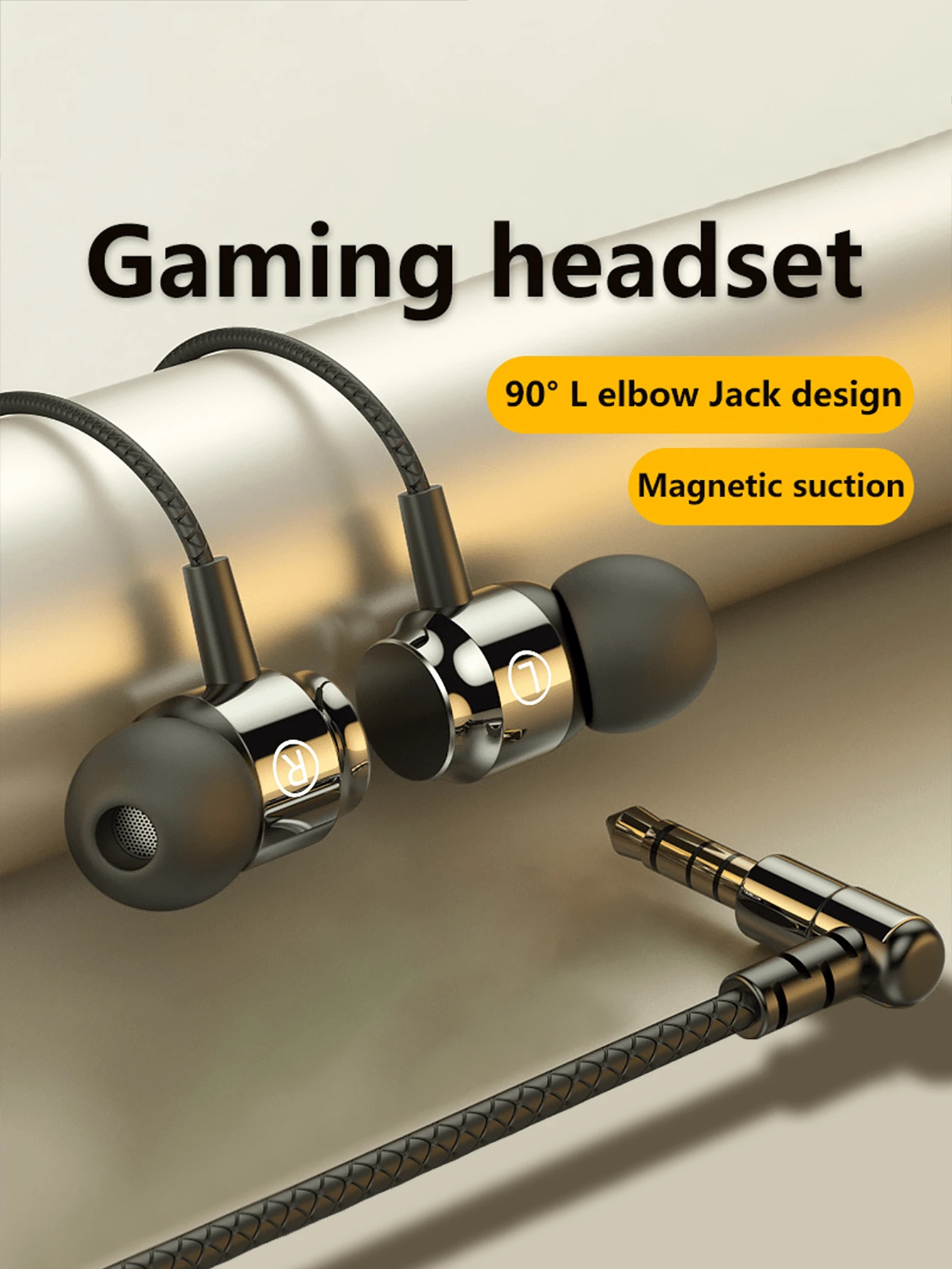 Audio 3.5mm Earbuds, Round Plug Earphones, 3.5mm Jack Headphones, HiFi ...