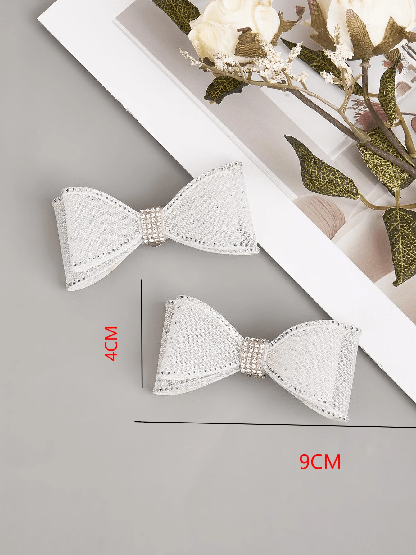 1 Pair Fashion Rhinestone Bowknot Design Detachable Shoe Clips, Shoe ...