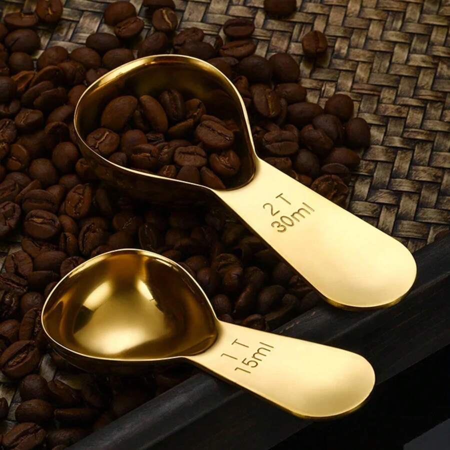 304 Stainless Steel Coffee Powder Scoop With Scale 30ml15ml Roasting ...