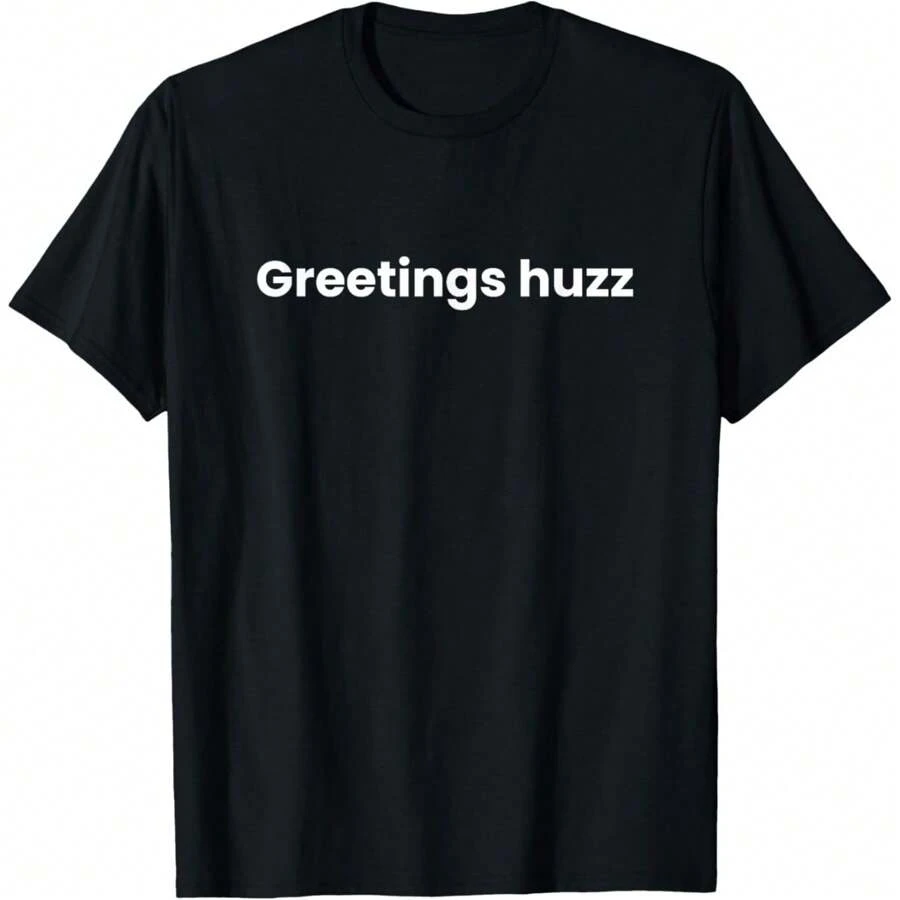 100% Cotton Greetings Huzz Funny Gen Z Gen Alpha Slang Meme T-Shirt ...