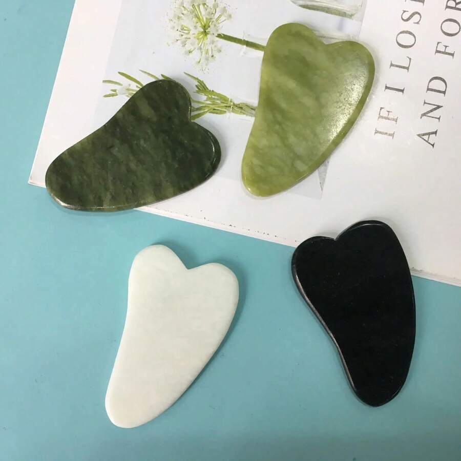 New Gousha Stone Gowoman Gua Sha Facial Stone Gua Sha Visage Roller For ...