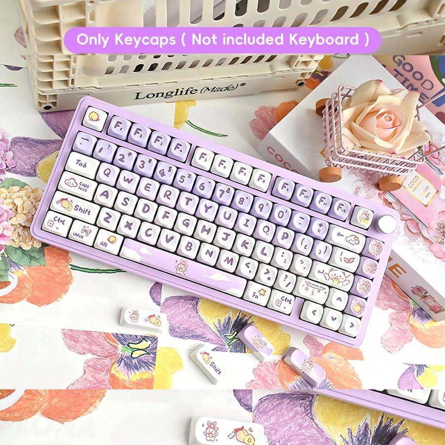 FLAMING SKOUL 142 Keys PBT Keycaps, MOA Configuration File Keycaps, Dye ...