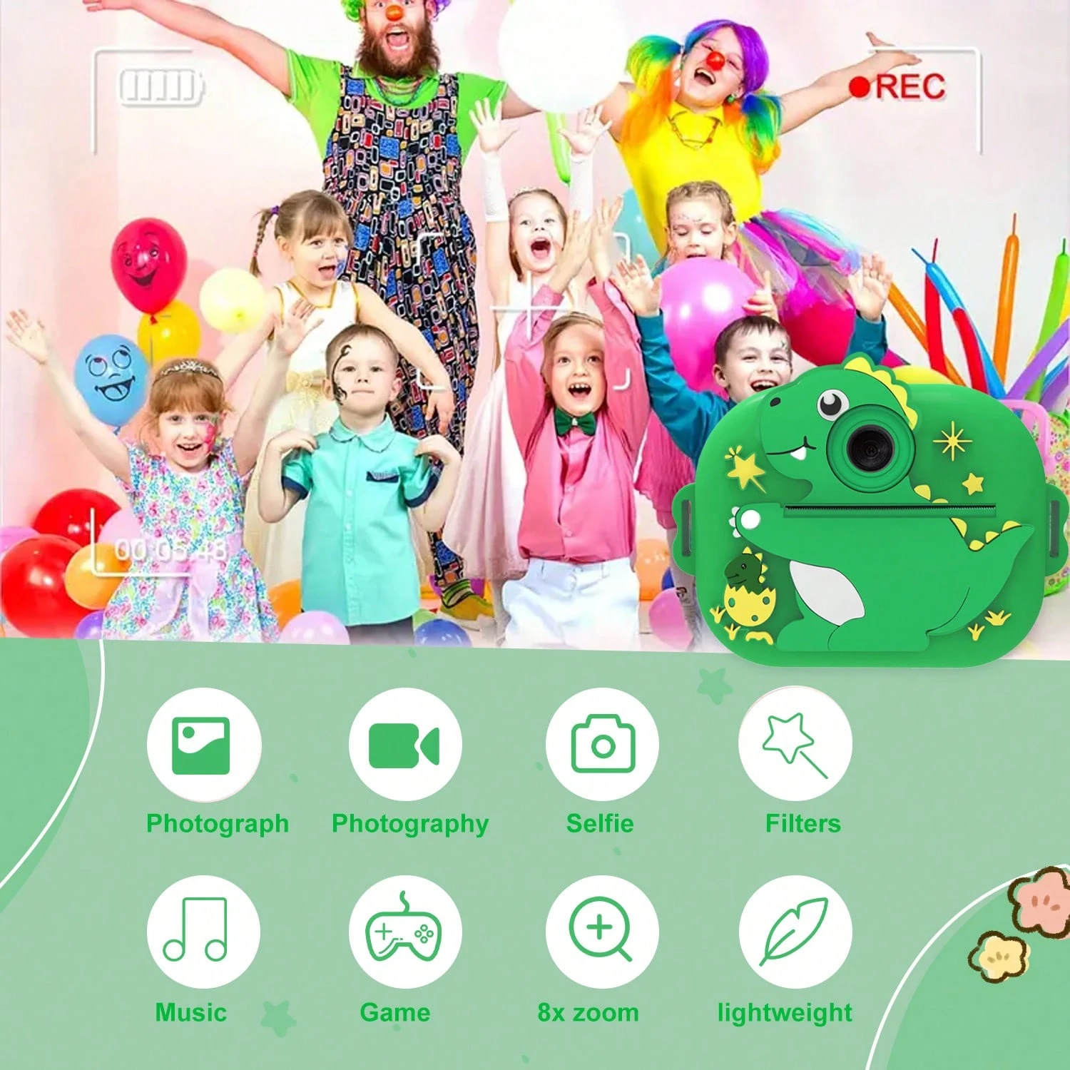 Kids Camera Instant Print, Christmas Birthday Gifts For Girls And Boys ...