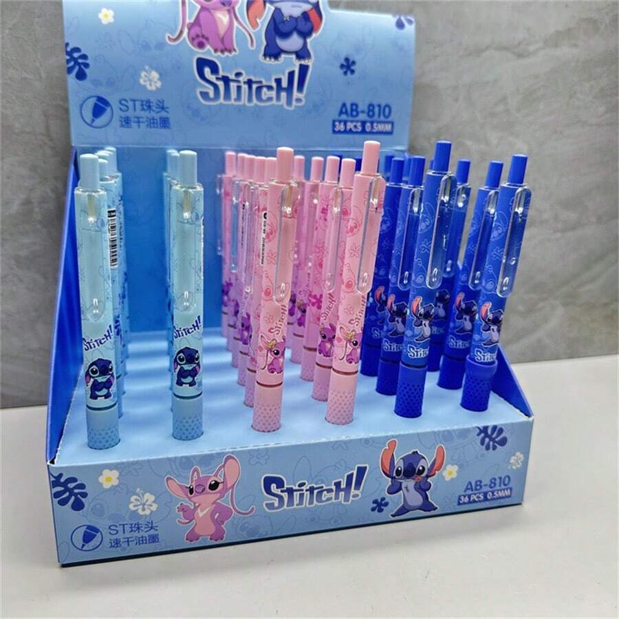 Disney Stitch Press Pen Star And Stitch Stitch Ballpoint Pen Press Pen ...