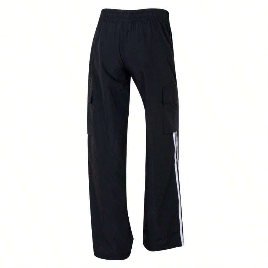 Adidas 3pcs Women's Clover Pocket Cargo Pants, Loose Woven Long Casual ...