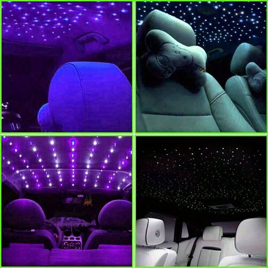 New LED Starry Sky 500 Fiber Optic Home Car Headliner Star Light Kit ...