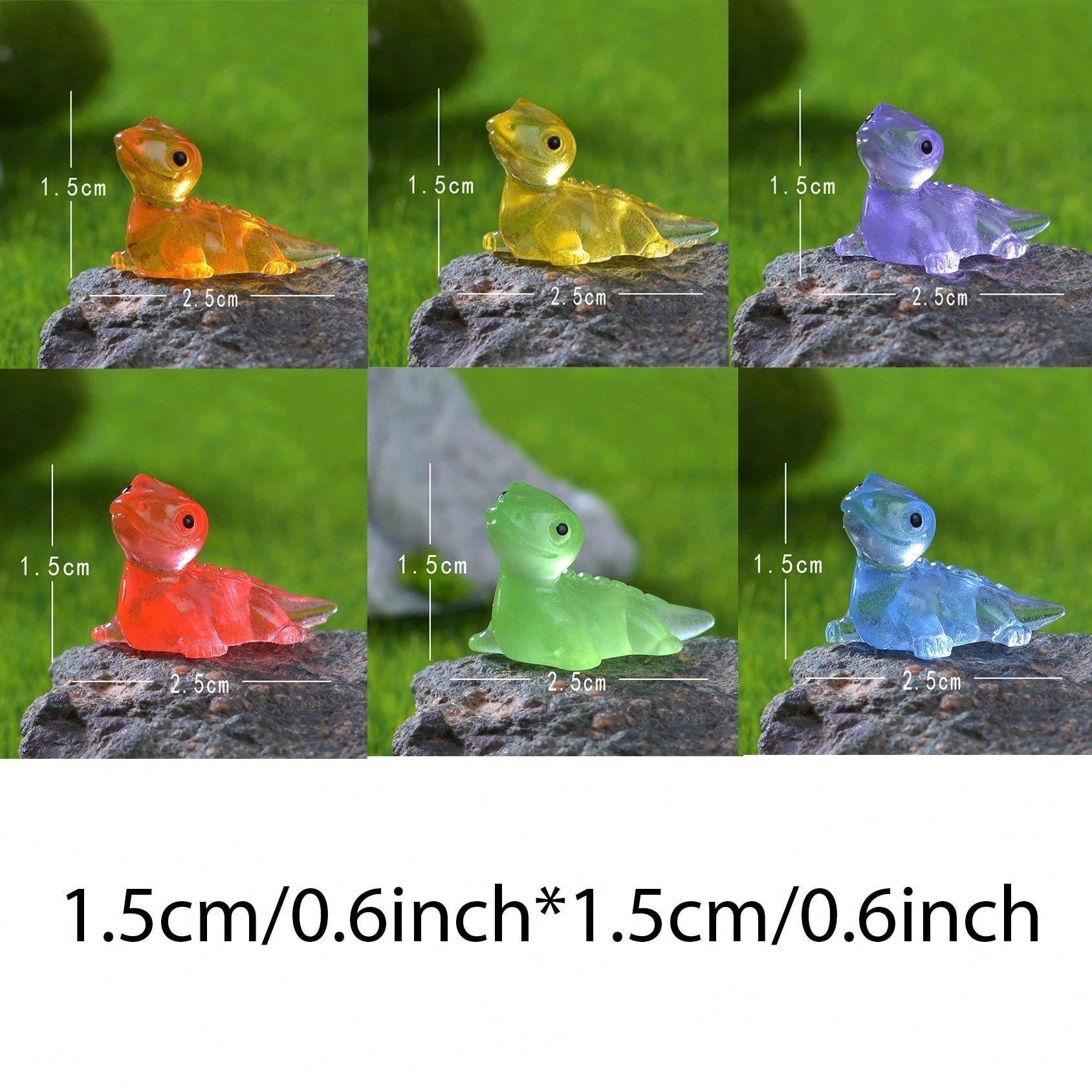10/20/50PCS Mini Lizards Glow At Dark Lizard Vivarium DIY Accessories ...
