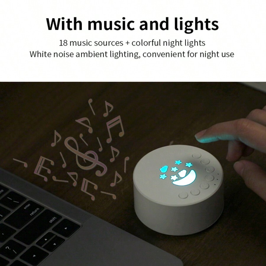 Mini Sound Machine White Noise Machine With 18 Soothing Sounds Travel ...