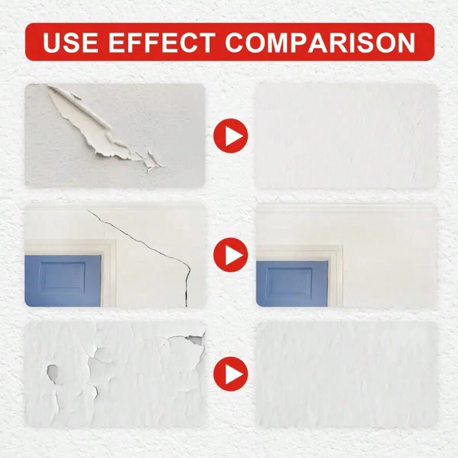 Doeyvose 100g White Wall Repair Paste - Waterproof Interior Wall Crack Filler And Nail Hole ...