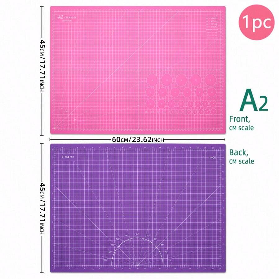 A2 Size Double-Sided Cutting Mat, 23.62"X17.72" (60cm*45cm ...