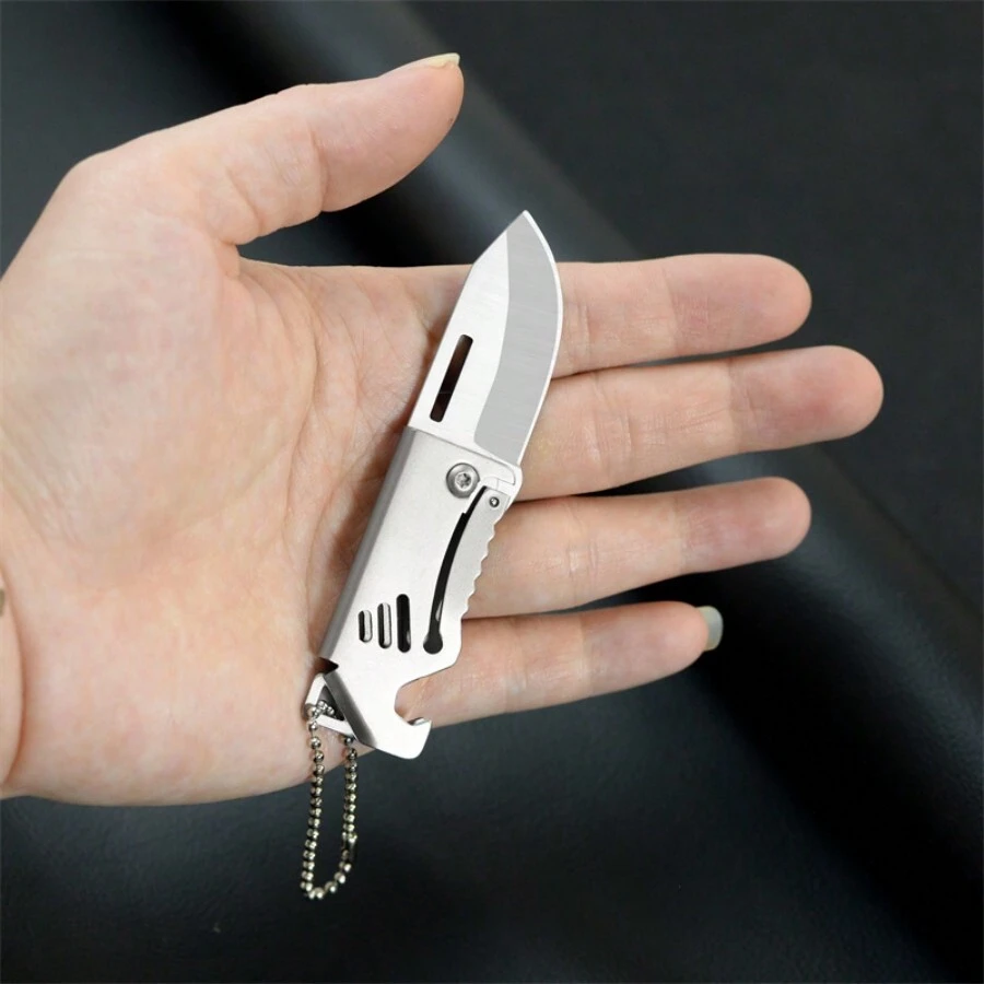 Mini Folding Knife Stainless Steel Box Opening Knife D2 Steel Cannon ...