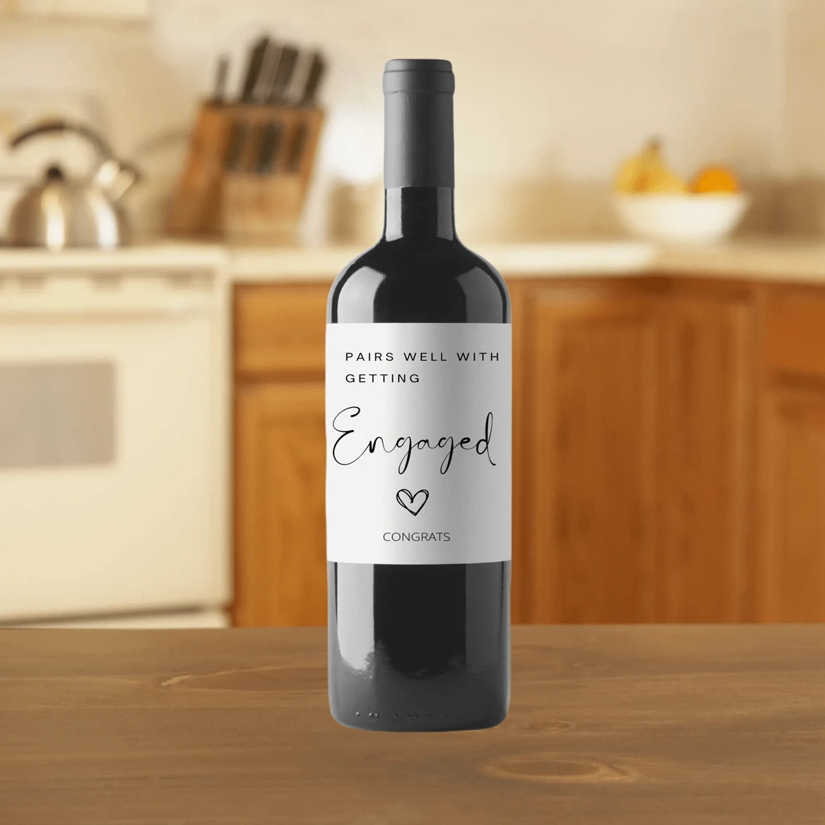Engagement Wine Label, Pairs Well With Getting Engaged | SHEIN USA