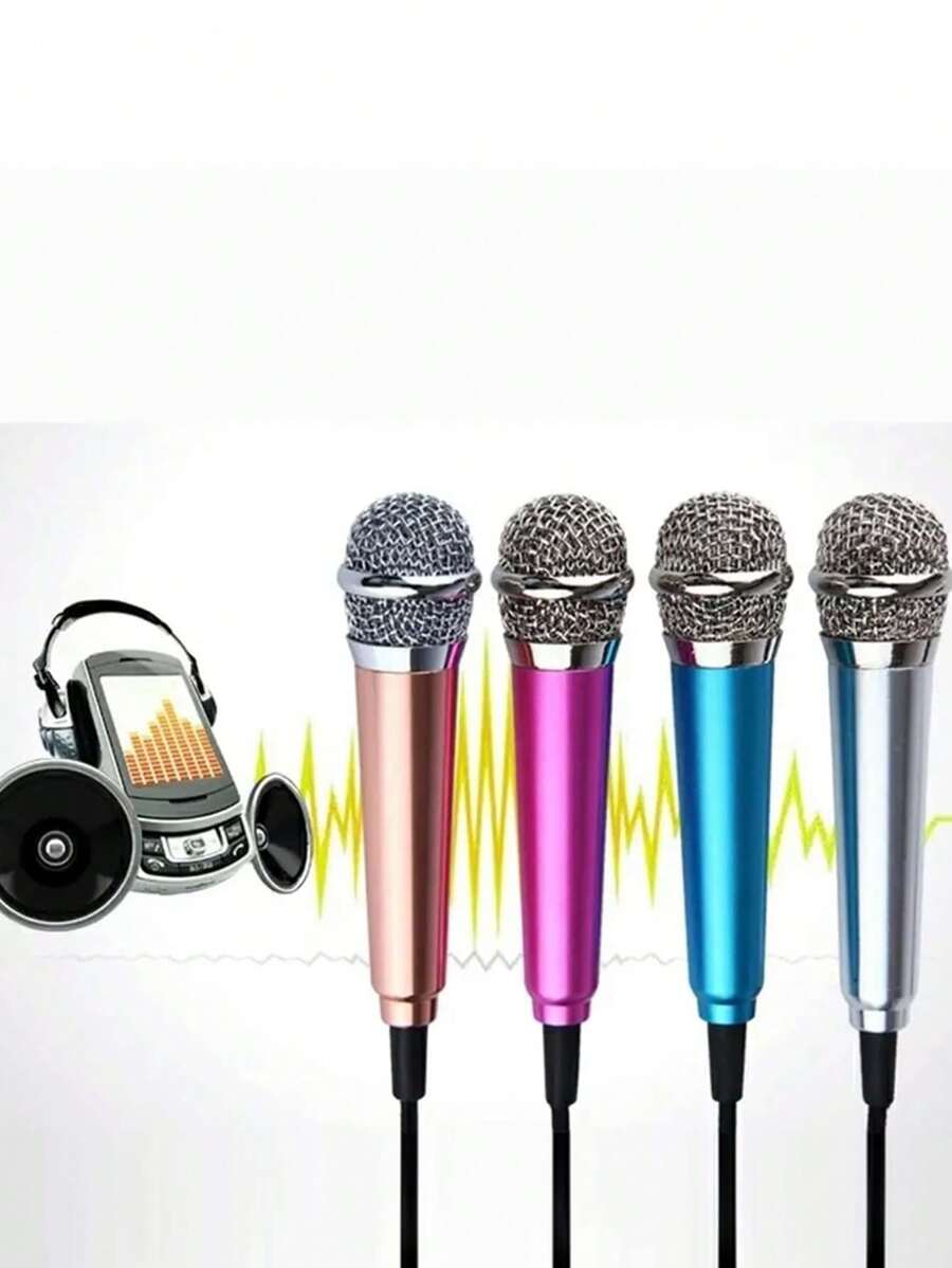 1pc Karaoke Microphone Headset, Mini Phone Microphone For Singing K ...