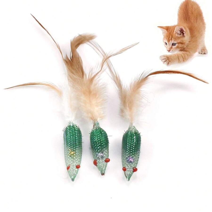 Realistic Mouse Cat Toys , Can Keep Cats Interested In Playing, Durable ...