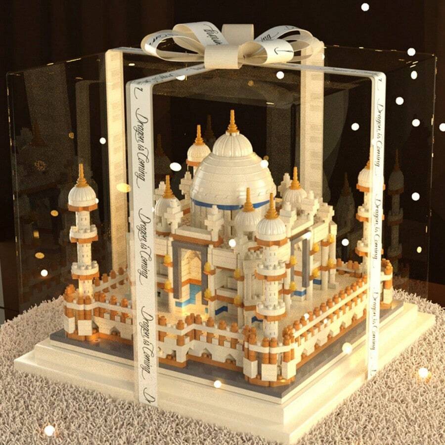 800+Pcs Taj Mahal DIY Building Blocks, Construction Bricks For Small ...