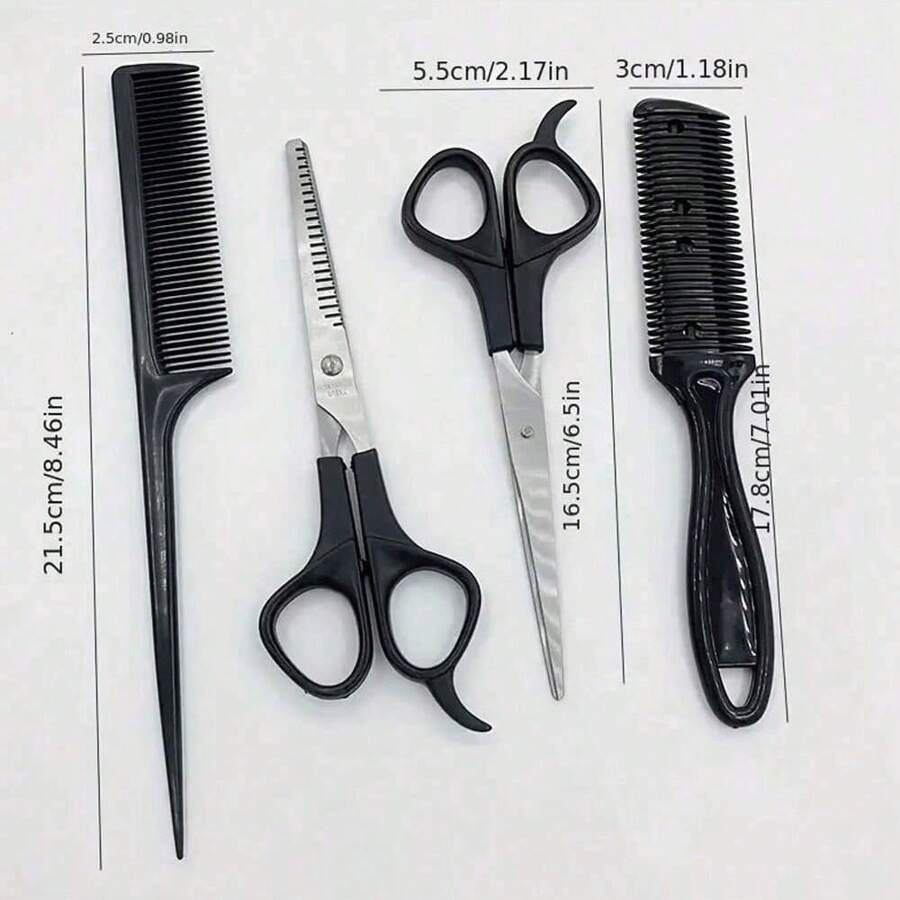 Salon Professional Barber Hairdressing Set Hair Cutting Scissors Comb ...