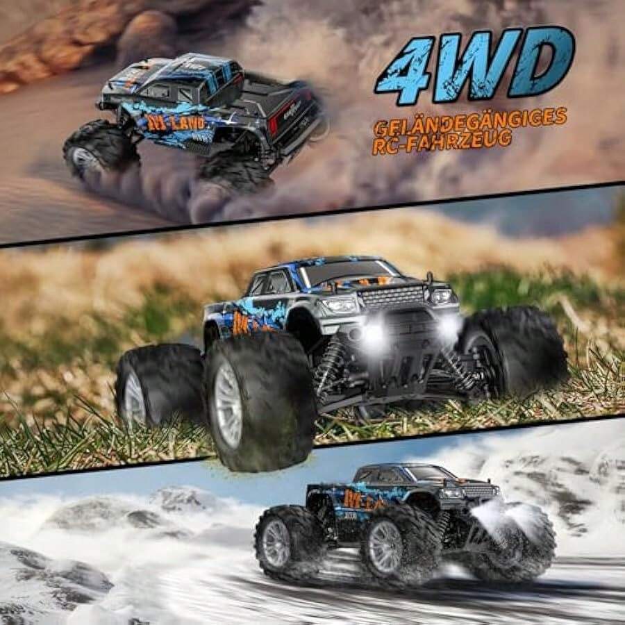 25 MPH 1:16 Scale Large 4WD All Terrain Off-Road RC Car 2.4GHz Remote ...