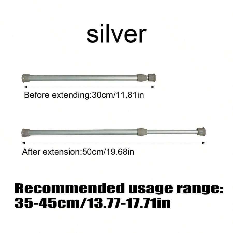 1pc Multi-Function Expandable Rod, No-Drill Tension Curtain Rod, Fits ...
