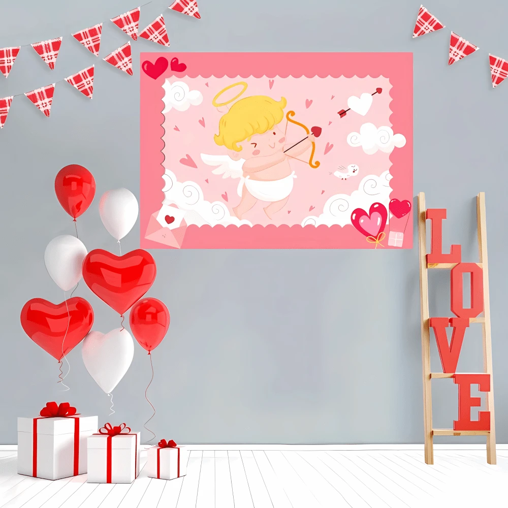 Valentine's Day Pin The Heart Game, Funny Blindfold Games For Adults ...