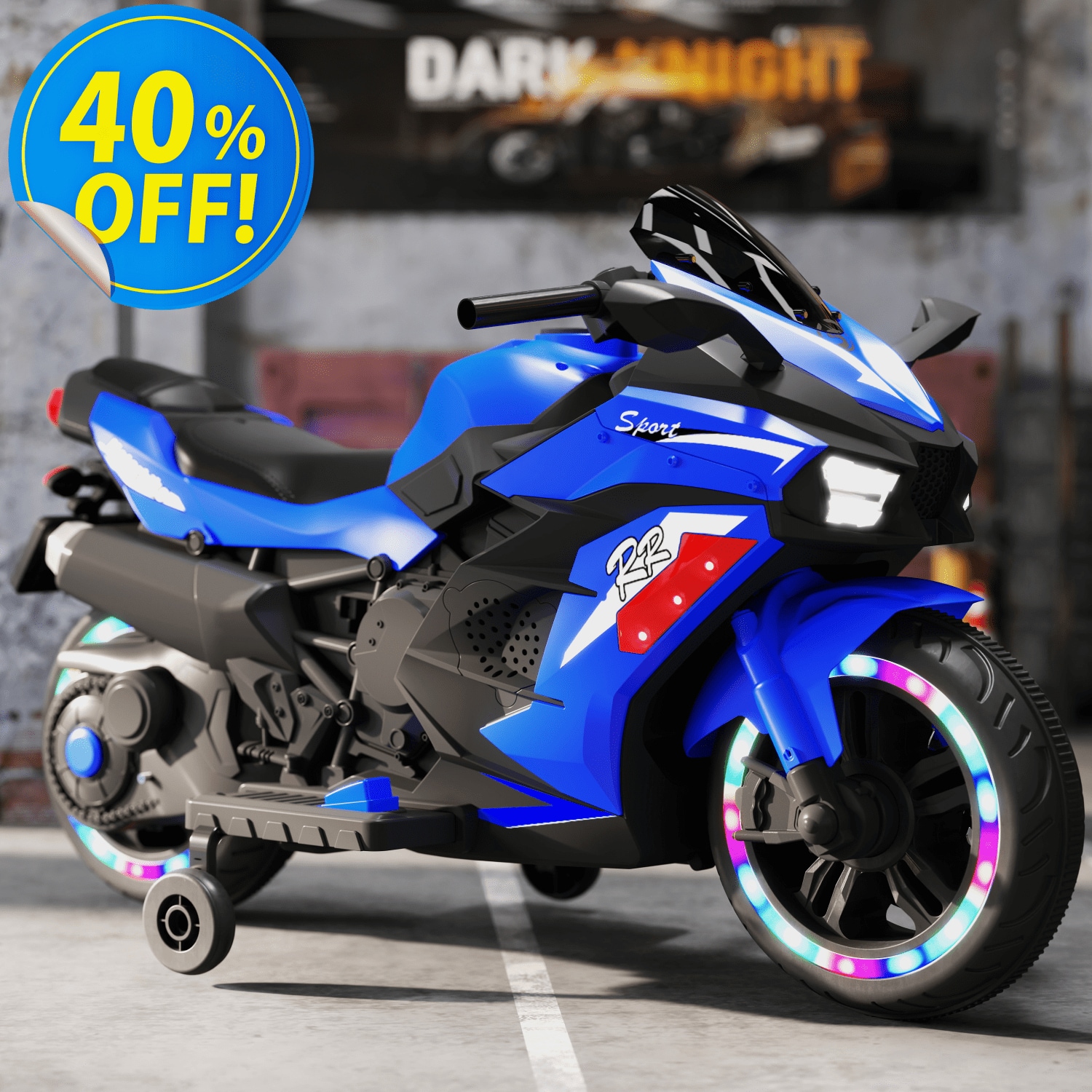 Motorcycle For Kids, 12V Kids Motorcycle Ride On For Childs 3-6 Years ...