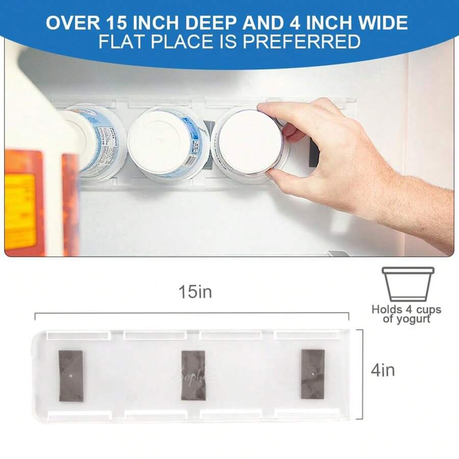 1pc,Storage Theory Space Saving Yogurt Organizer For Fridge - Peel ...
