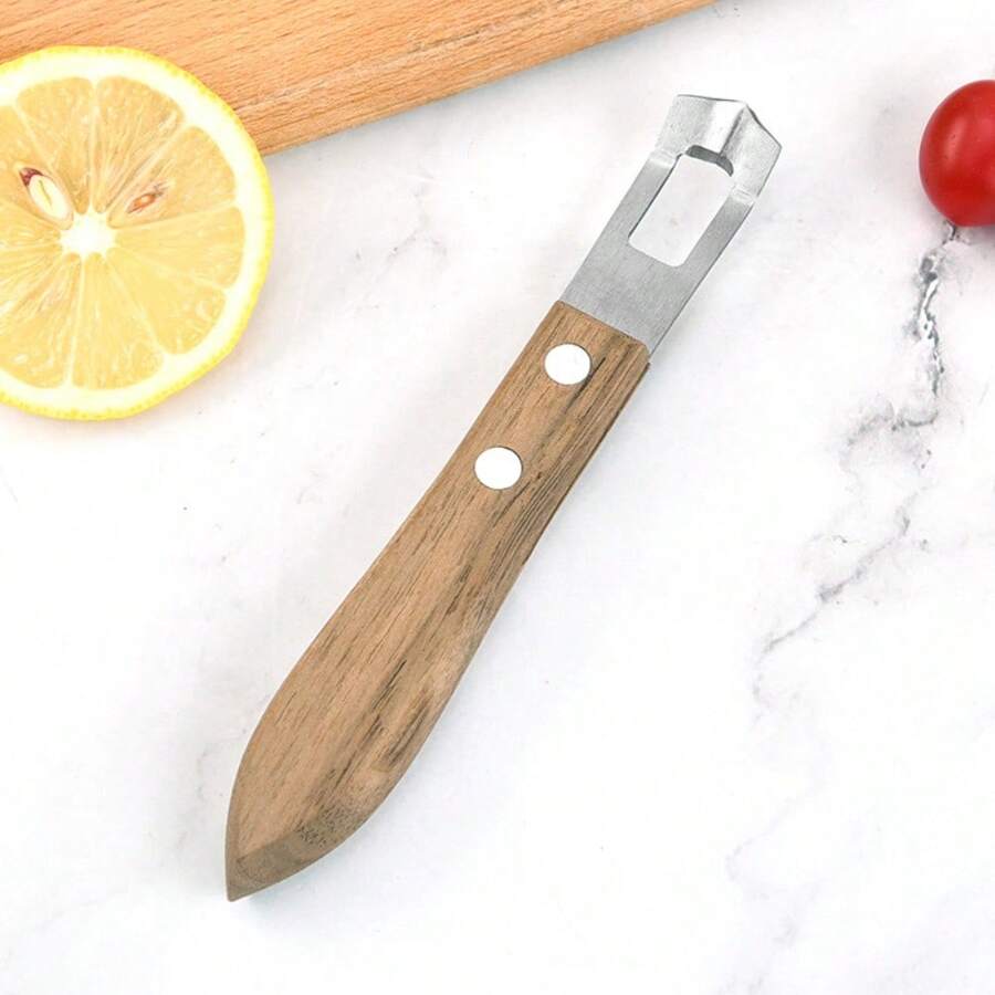 Stainless Steel Lemon Grater With Wooden Handle Fruit Lemon Peeler ...