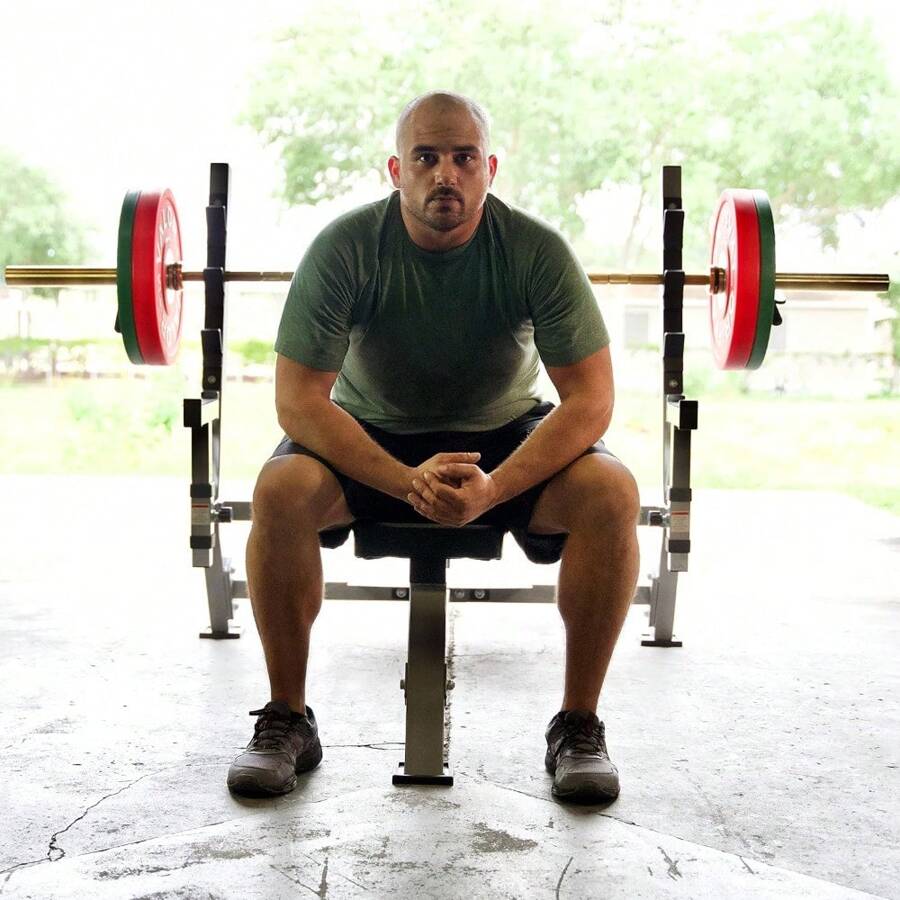 Heavy Duty Weight Bench Press Station - Spotter Arms | Adjustable ...