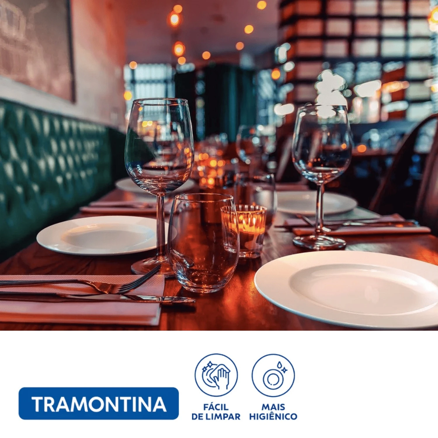 Tramontina Tramontina 4-Piece Dinner Plate Set, 24cm, White Porcelain ...