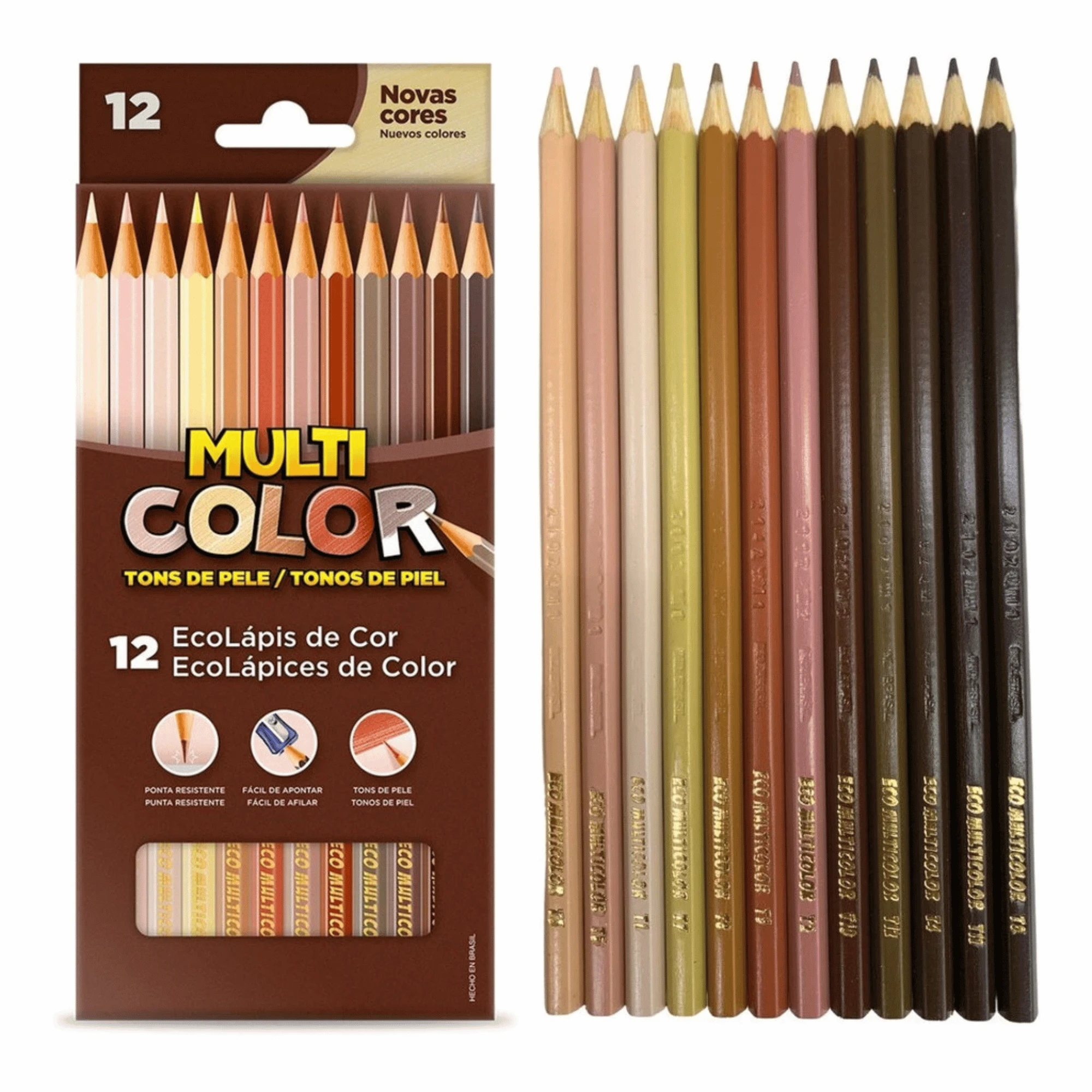 Faber-Castell Colored Pencil Combo Kit 12 Colors Skin Tones + 12 Colors ...