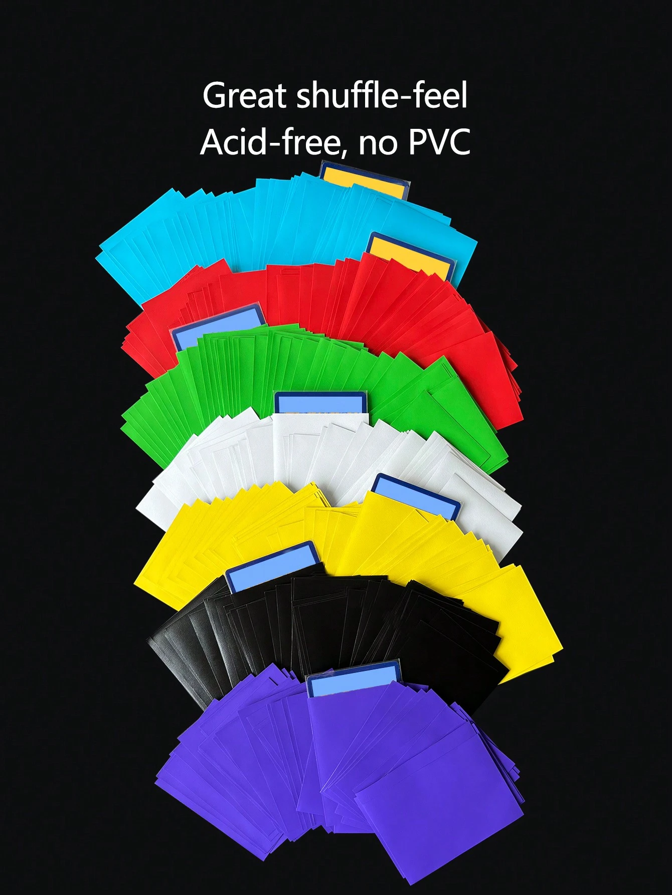 KAUE 66*91mm Multicolor MTG Card Sleeves 50 Cards, Standard Card ...