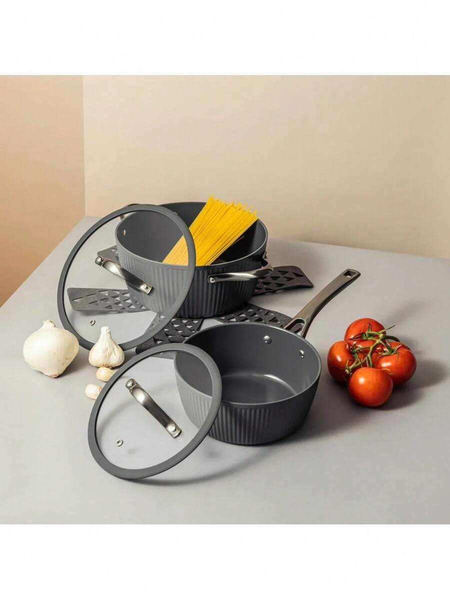 12 Piece Nonstick Aluminum Cookware Set | SHEIN USA