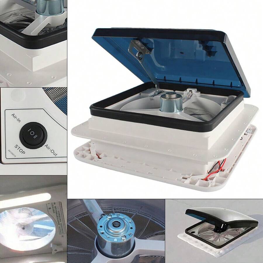 Roof Ventilation Fan Camper Van Motorhome RV Caravan Skylight Vent W ...