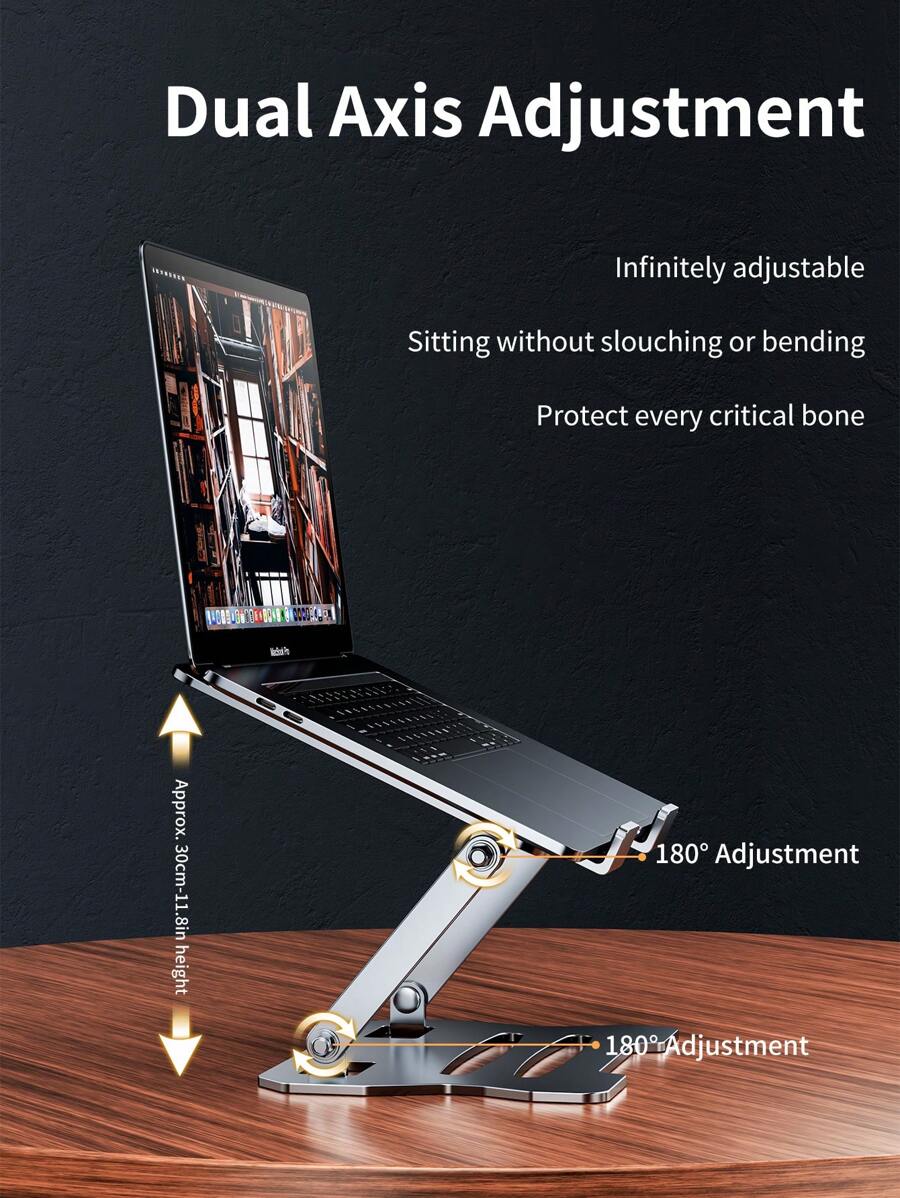 1pc Adjustable Laptop Stand Portable Laptop Lifter Aluminum Laptop ...