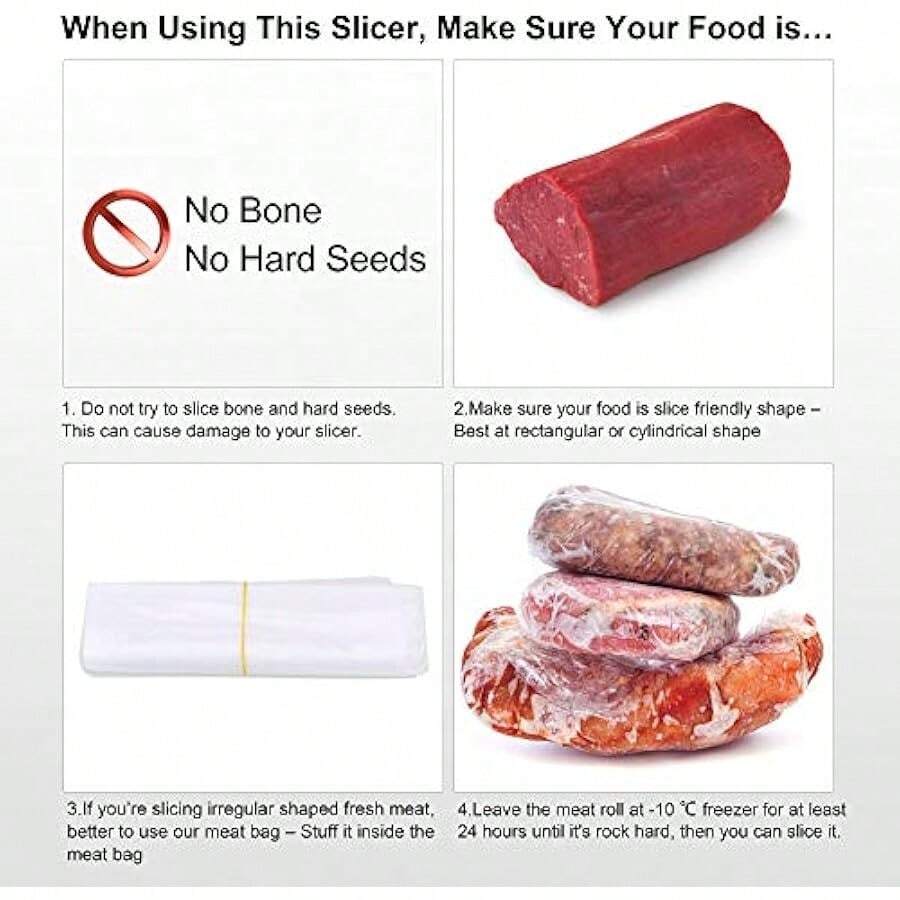 Upgraded Stainless Steel Meat Cutter For Beef Mutton Rolls Hot Pot KBBQ ...