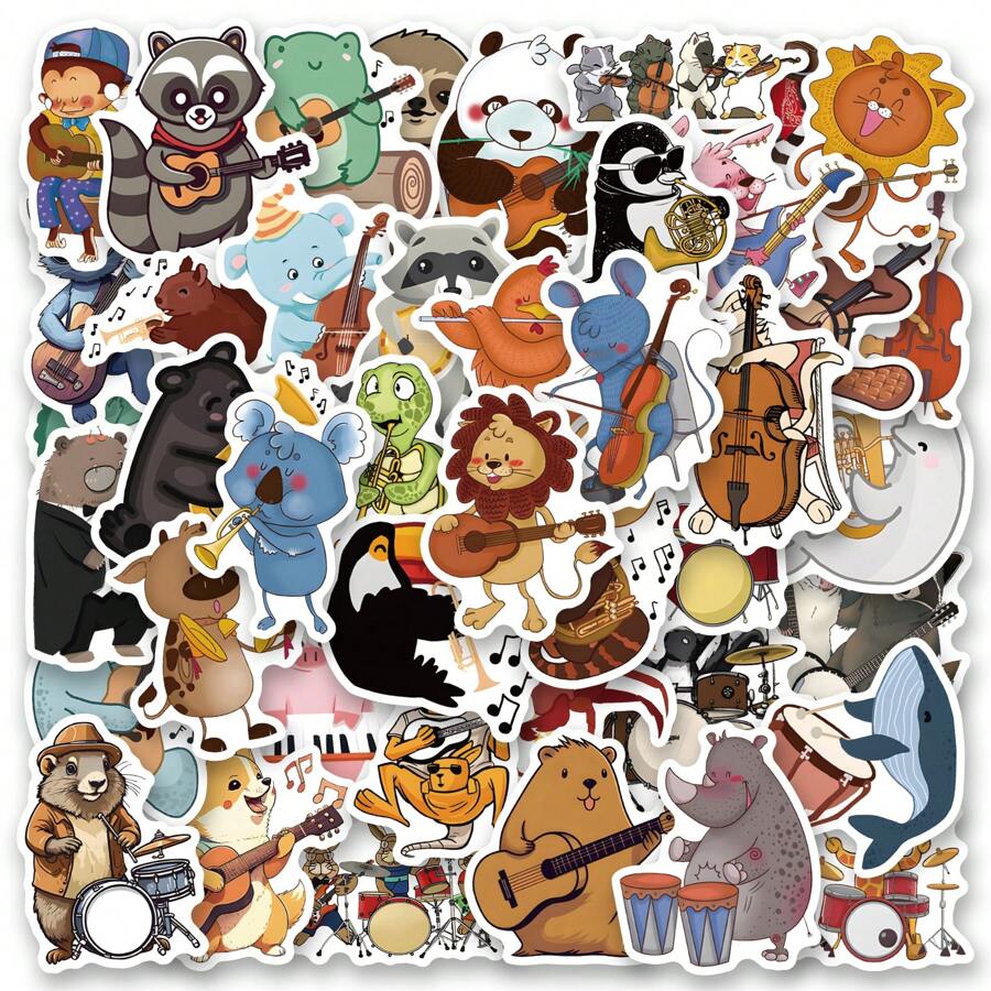 50PCS Animal Concert Stickers Aesthetic Vinyl Stickers High Quality ...