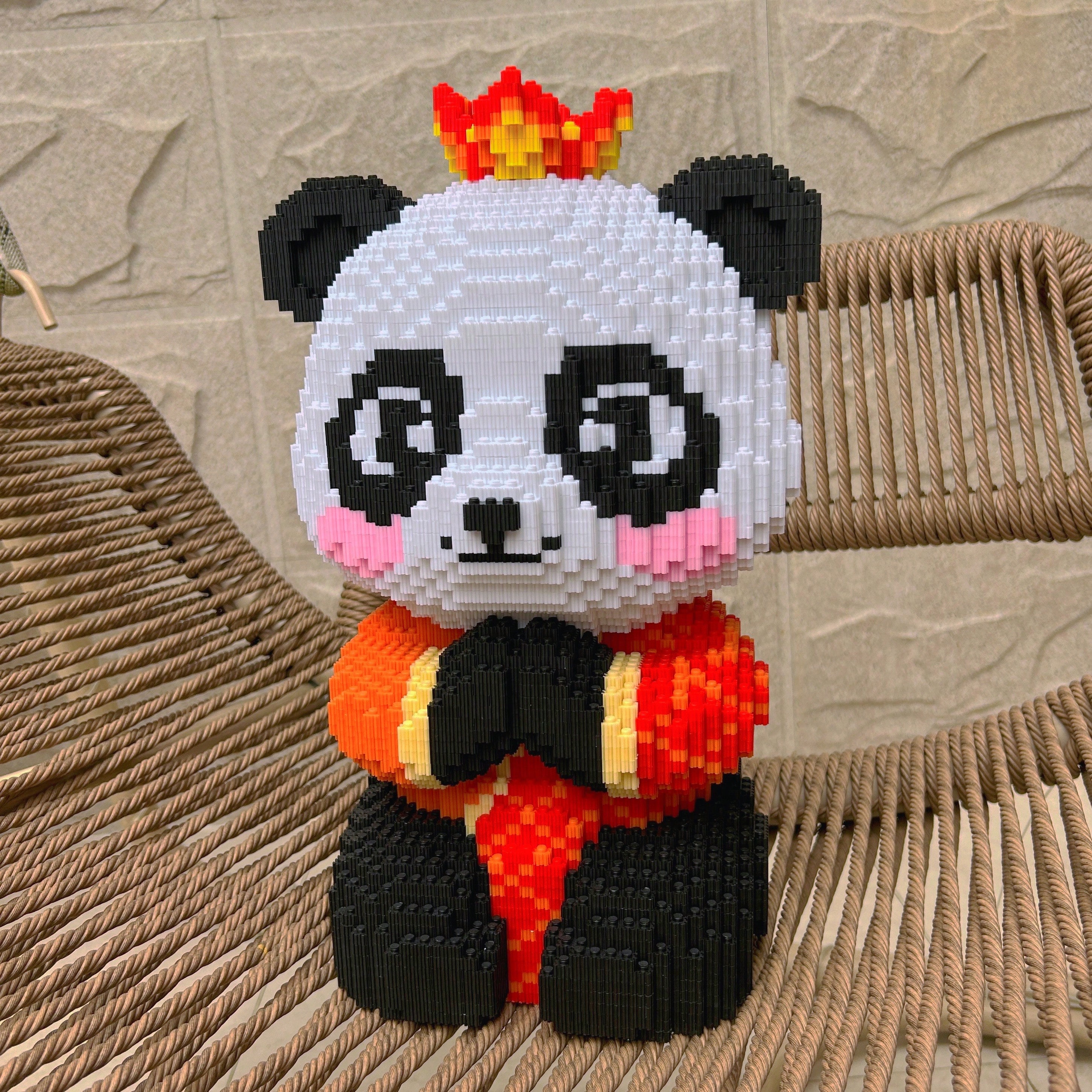 6000 Peças Blocos de Construção Modelo Monge Panda - Kit de Construção ...