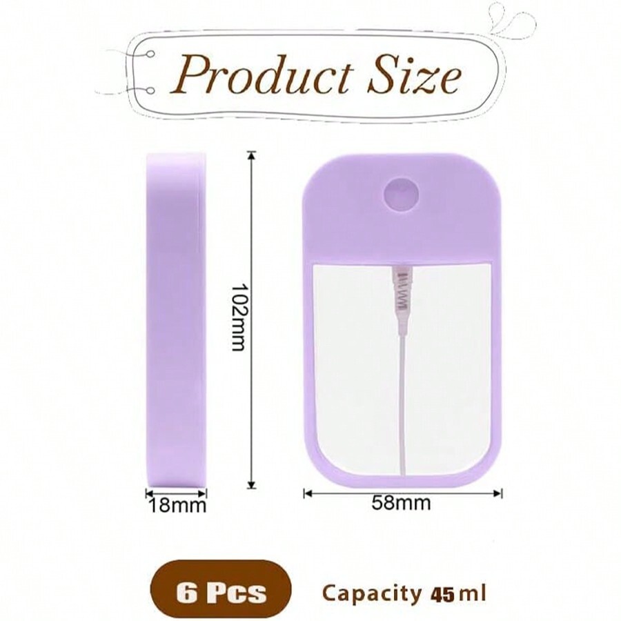 6pcs 45ML Portable Card Spray Bottle Clear Spray Bottles Refillable ...