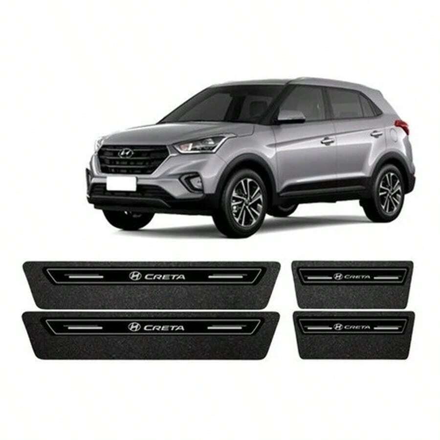 Creta 2020 2021 Premium Door Sill Protector - Black for Sale Australia ...