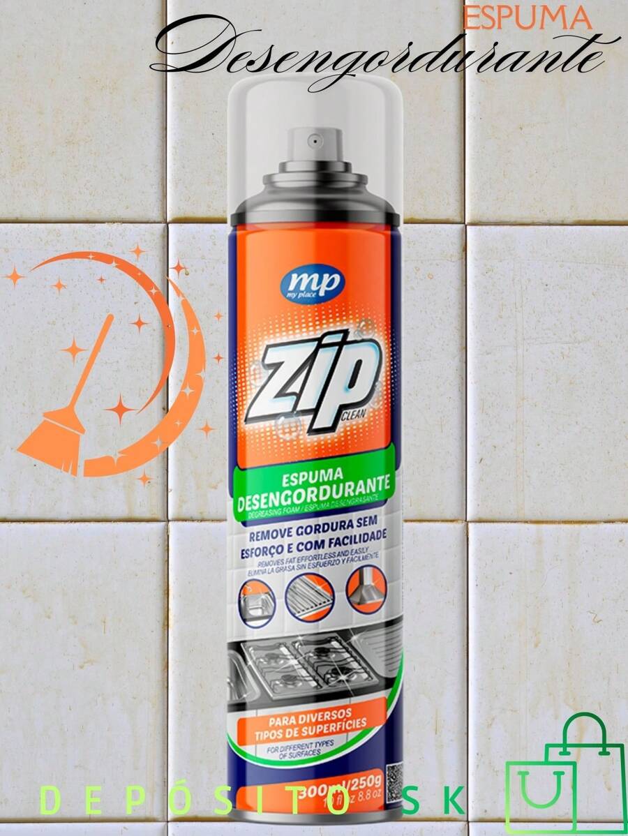 Zip Clean Degreasing Foam Spray 300ml My Place Stove Hood Air Fryer ...