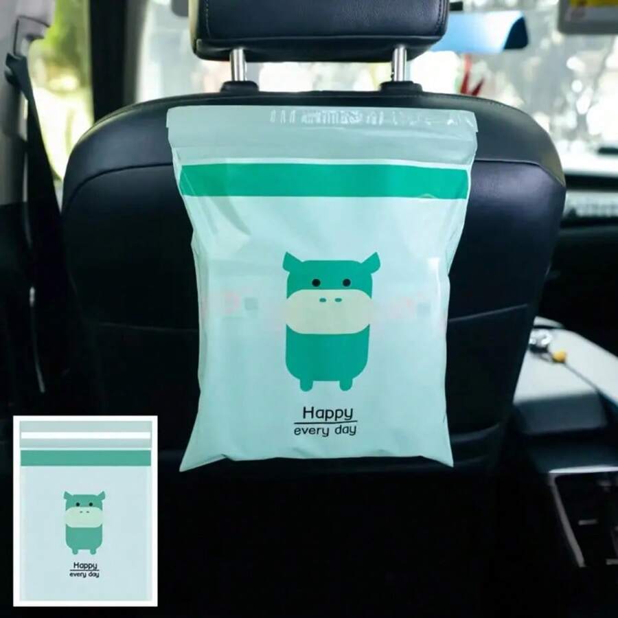 1 Pack (15pcs) Car Garbage Bags, Premium Mini & Small Trash Bags ...
