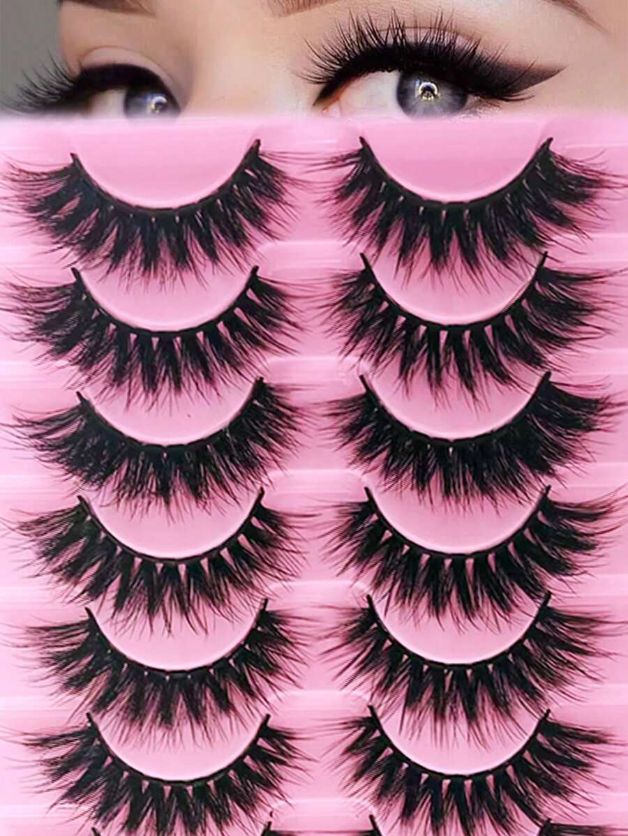 Large Demon Thick Fake Eyelashes, Exaggerated European-American Big Eye ...